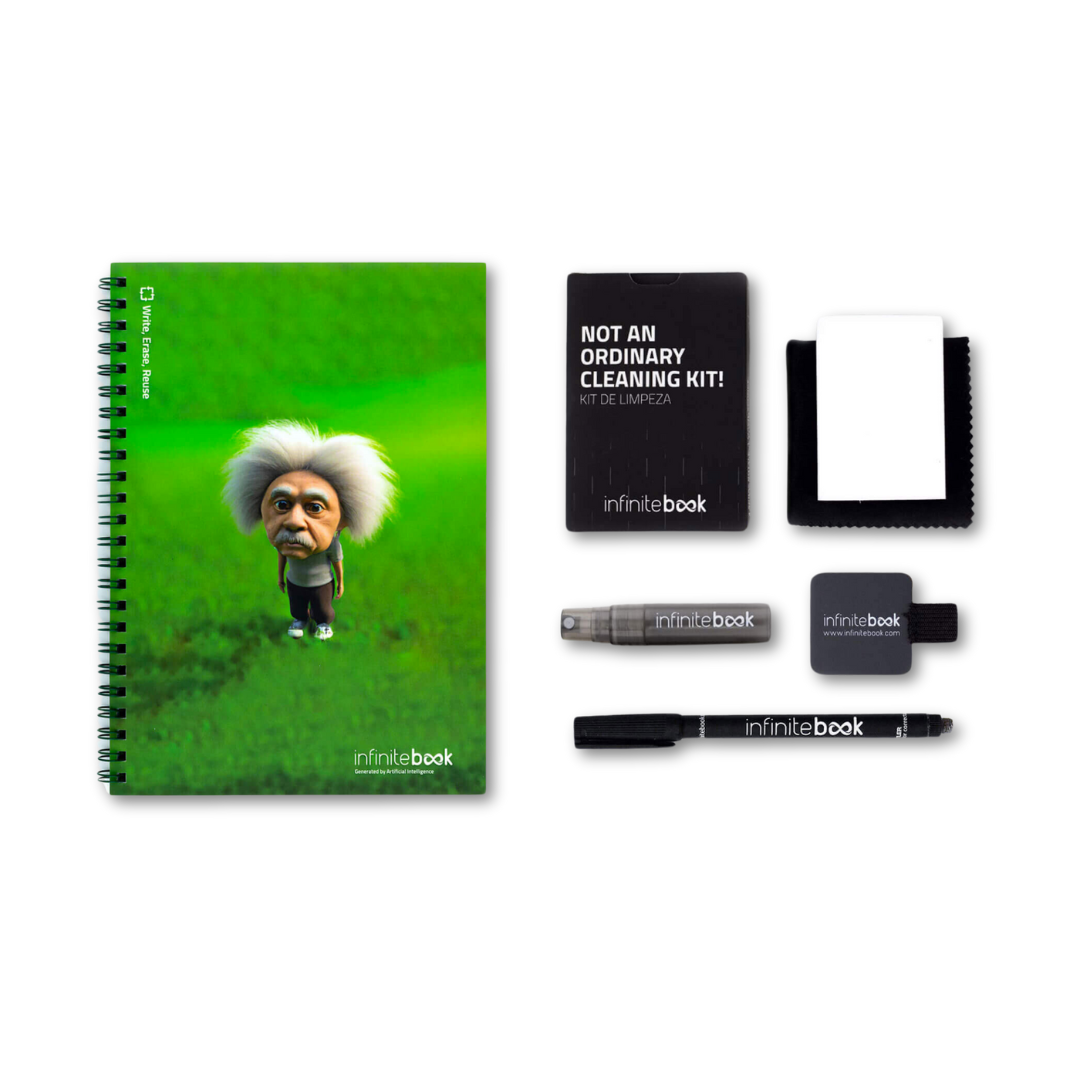 Starter Kit Caderno Infinitebook A5 Einstein AI – OfficeSolutions