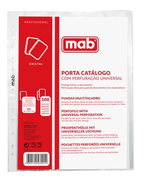 Bolsas Catálogo (Micas) A4 80mic Pack 100un – OfficeSolutions