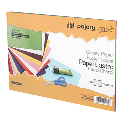 Bloco Papel Lustro A4 10 Folhas – OfficeSolutions